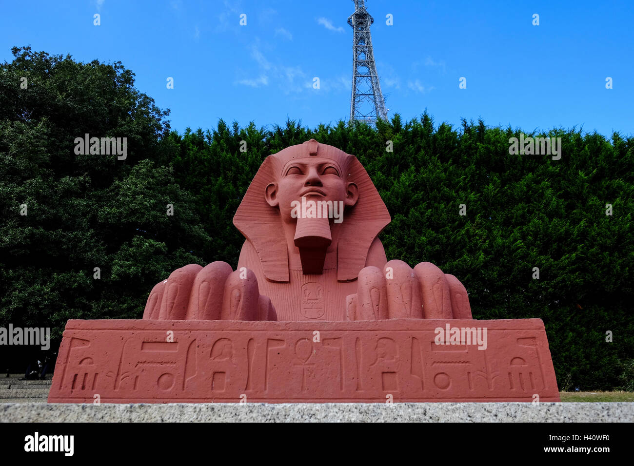Crystal Palace Sphinx Stock Photo - Alamy