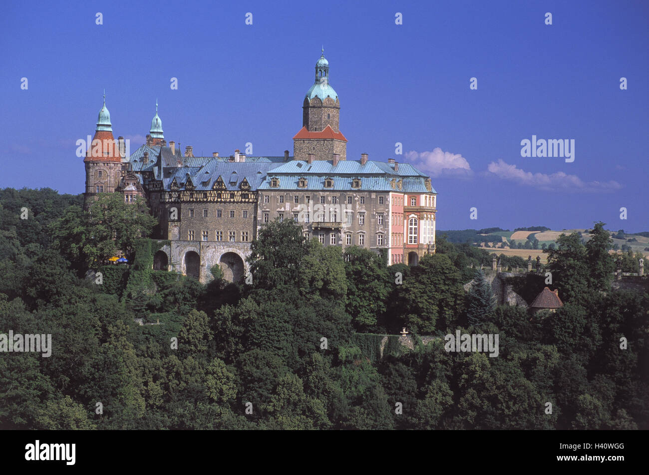 Poland, Silesia, castle prince's stone, Europe, Rzeczpospolita Polska ...