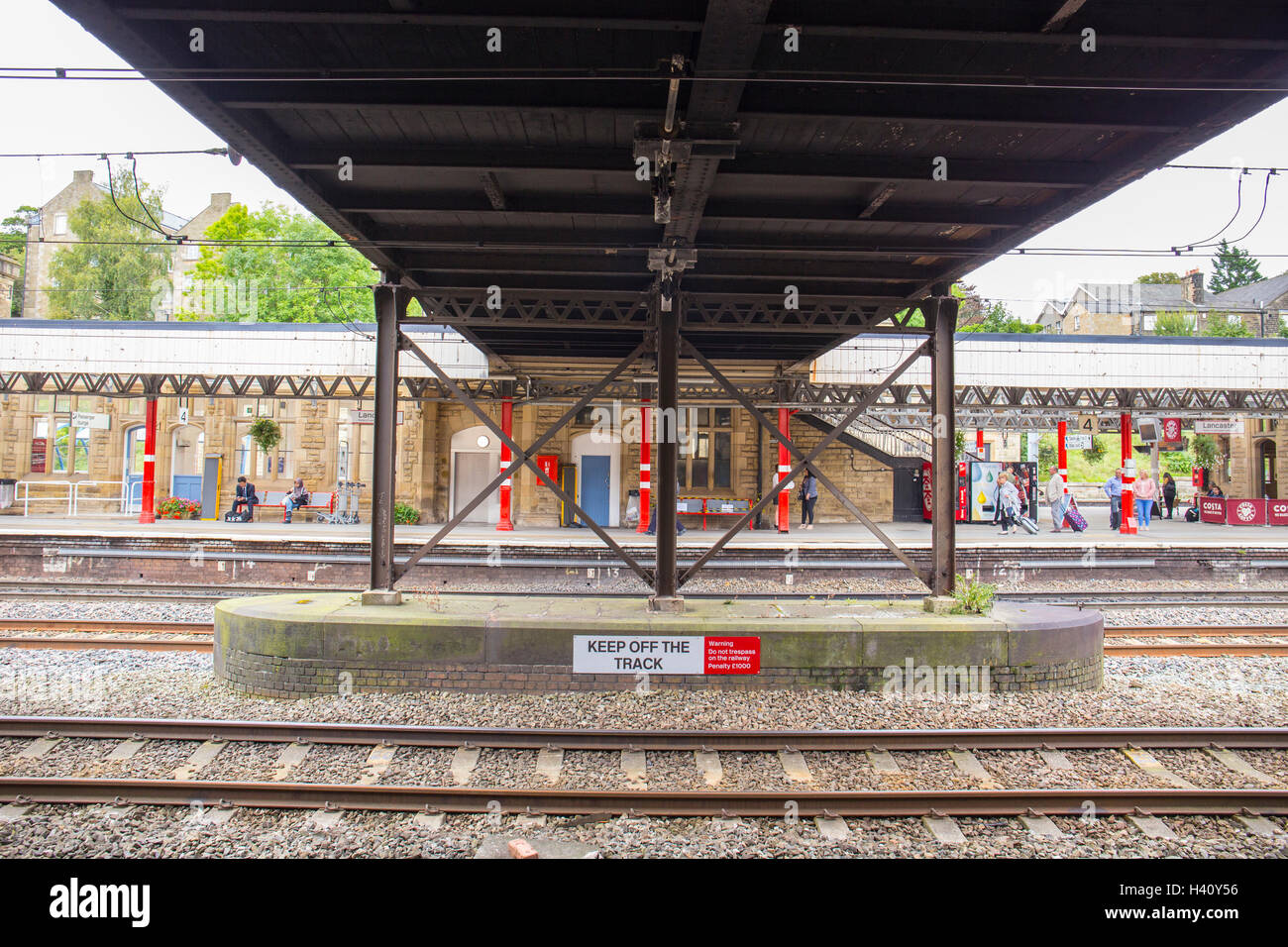 Train station warning sign hi-res stock photography and images - Alamy