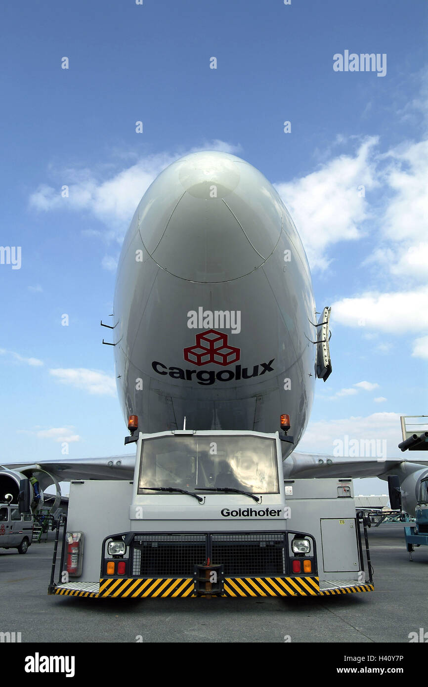 Rolling trajectory, airplane, Boeing 747-400, detail, bug, aircraft ...