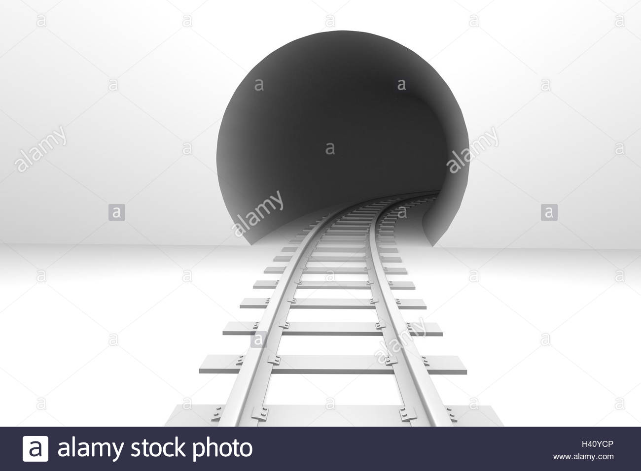 Entrance Of The Railway Tunnel Stock Photos & Entrance Of The Railway ...