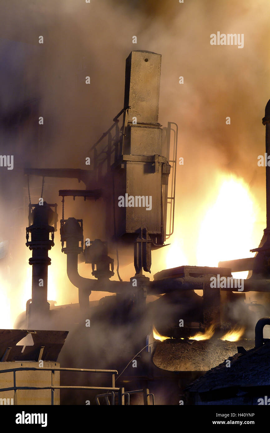 Ironworks, electric steel kiln, detail, only editorially, industry ...