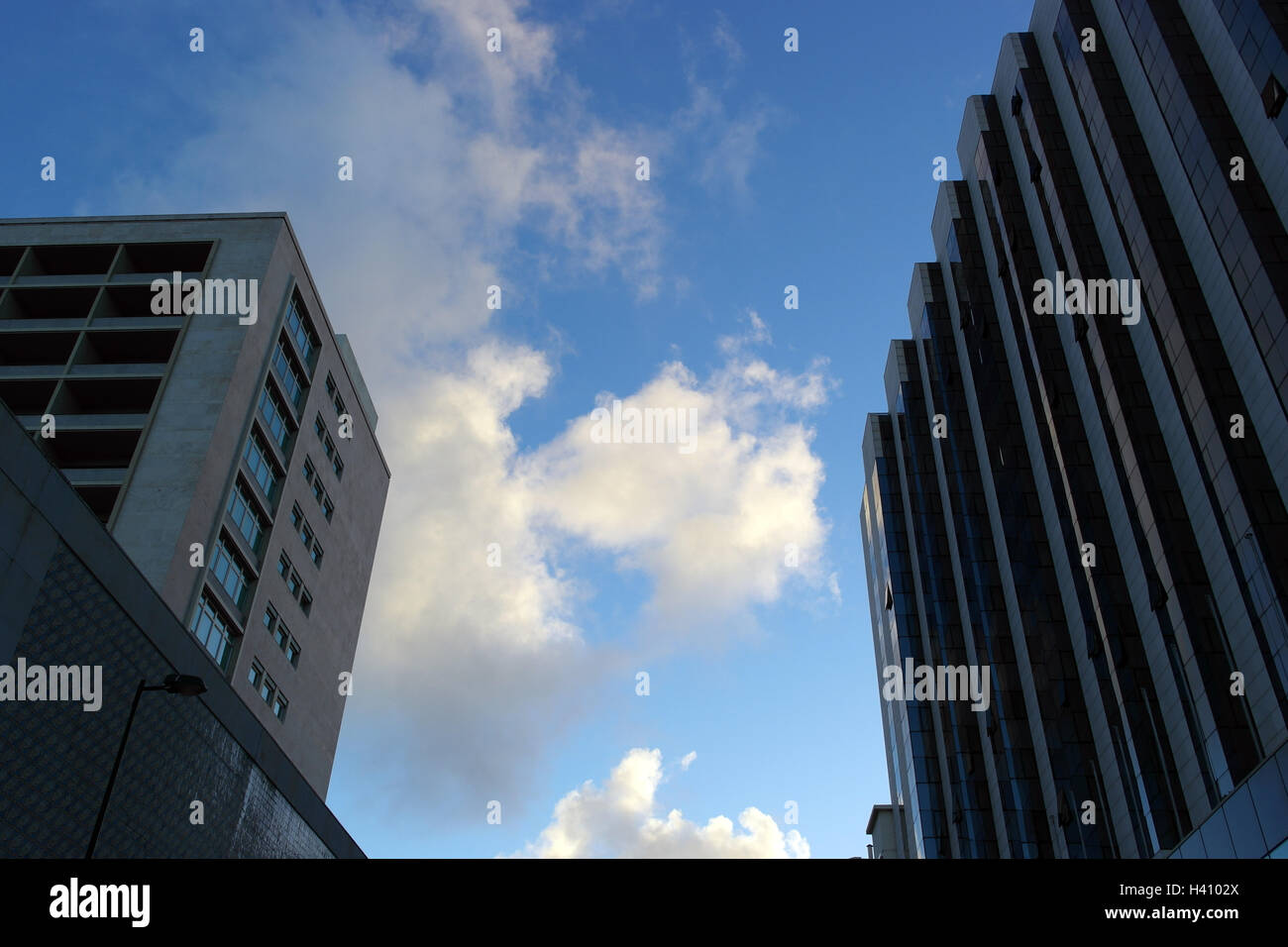 Modern mirrored building Stock Photo - Alamy