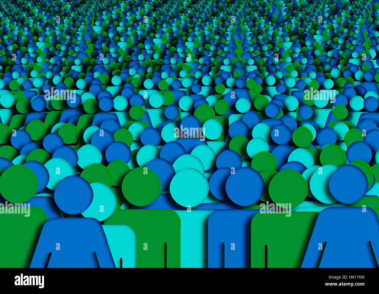 Computer Graphics Crowd People Human High Resolution Stock Photography ...