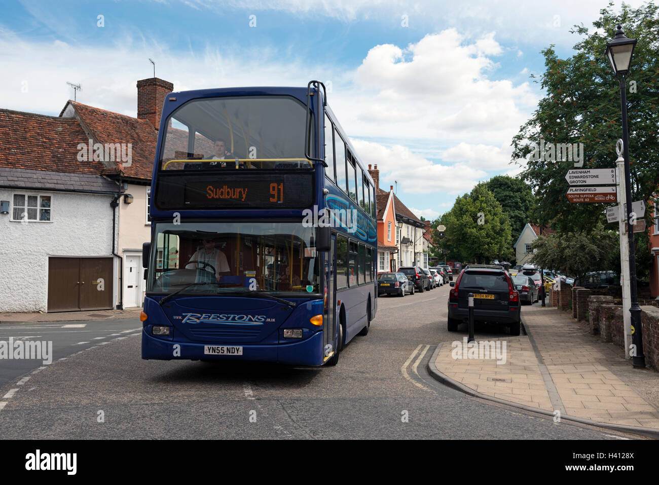Rural double decker hi-res stock photography and images - Alamy