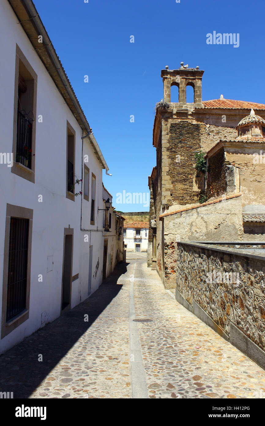 The medieval city of Alcantara, Spain Stock Photo - Alamy