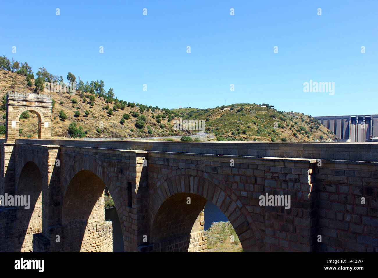 Alcantara Roman Bridge, Alcantara, Spain Stock Photo - Alamy