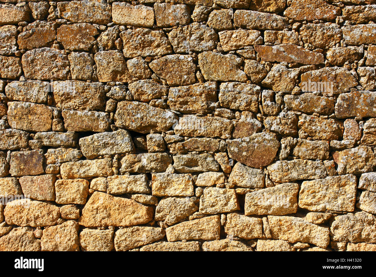 Detail of a stone wall Stock Photo - Alamy