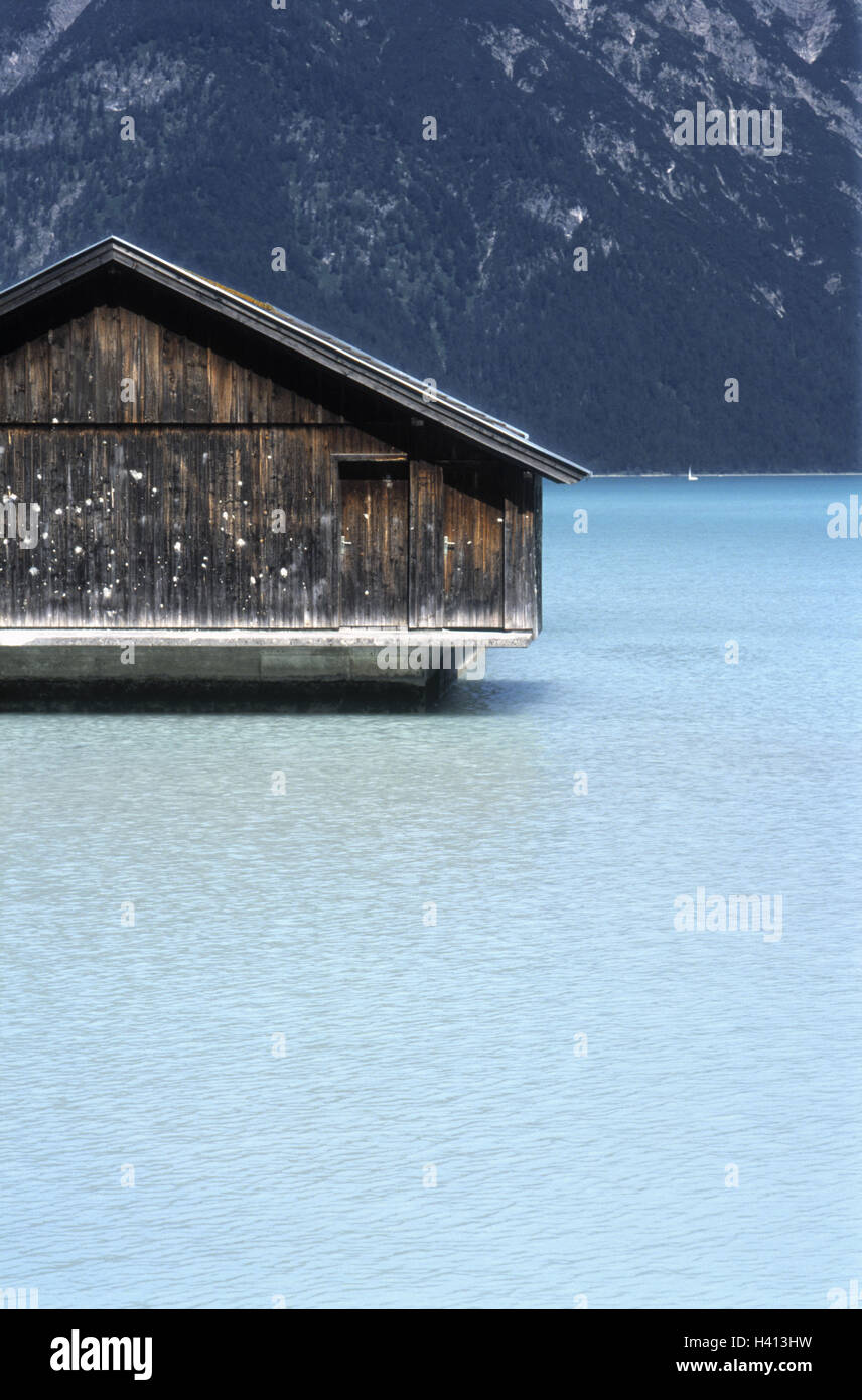 Austria, Tyrol, Achensee, boathouse Stock Photo - Alamy