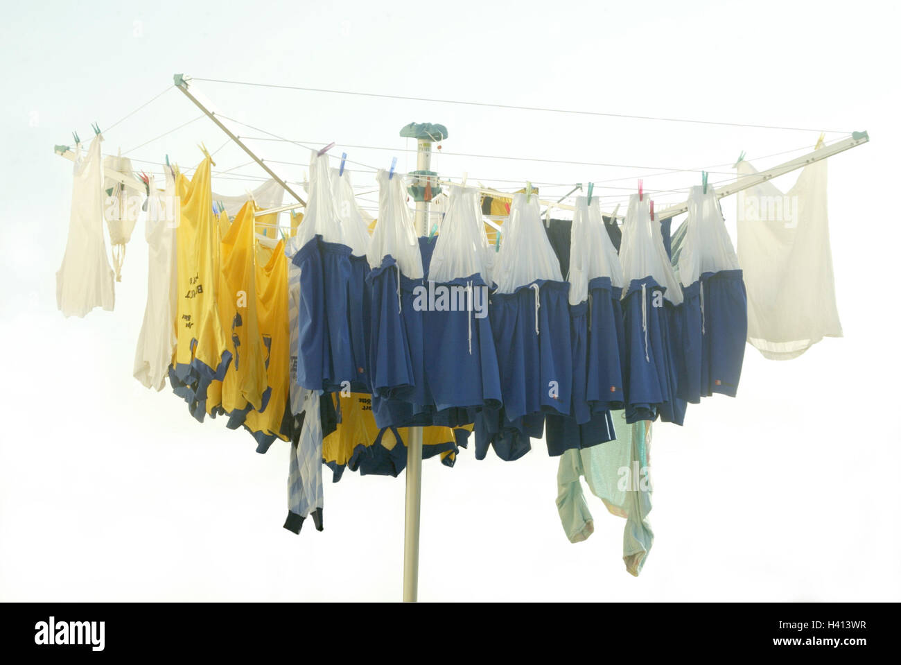 Laundry spider, football jerseys, dry, household, housework, laundry ...