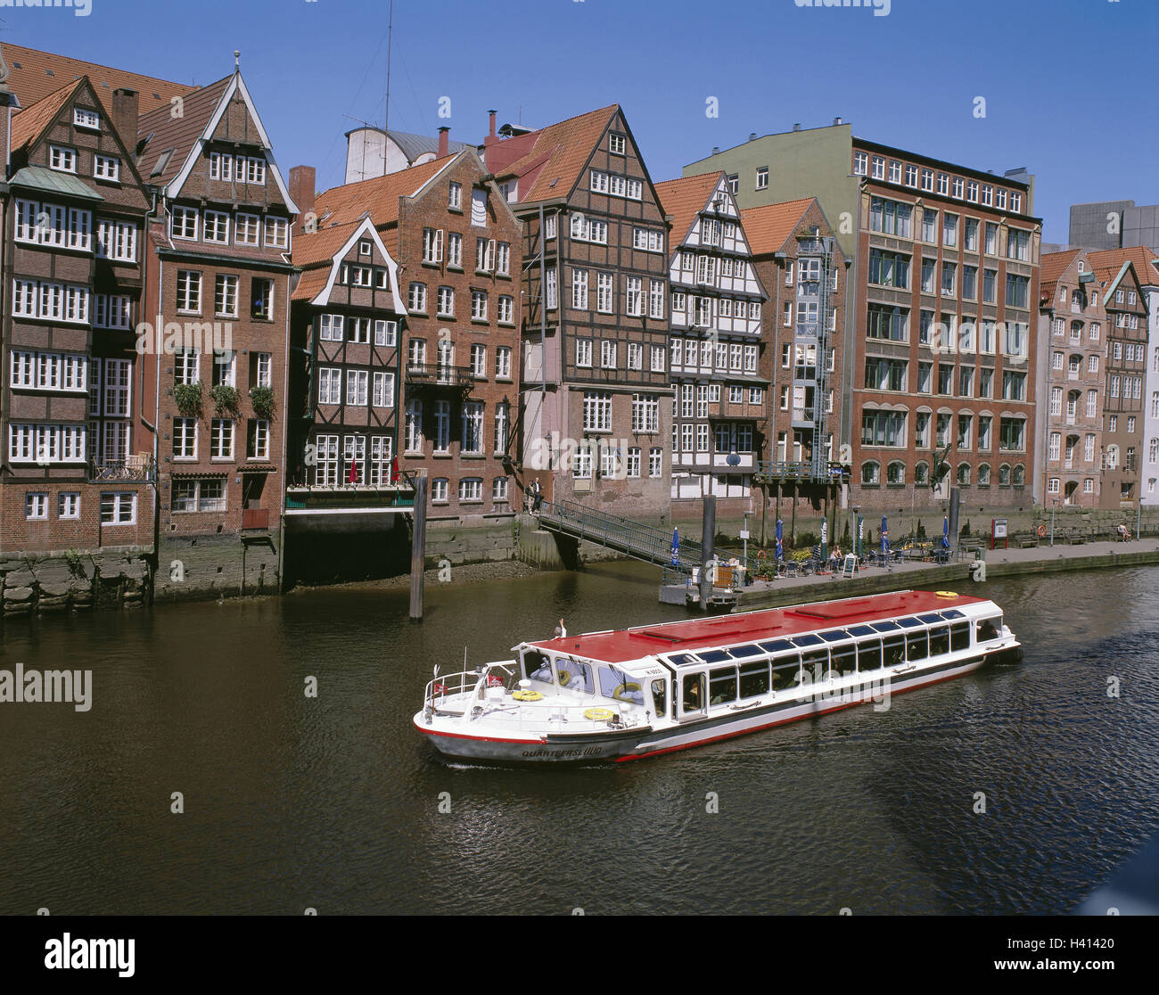 Germany, Hamburg, Deichstrasse, town houses, Nikolaifleet, excursion ...