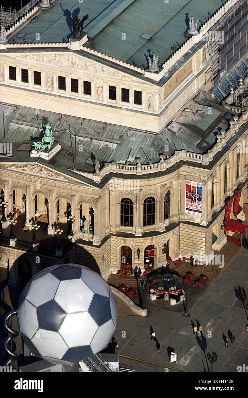 Germany, Hessen, Frankfurt in, the Main, old opera, football exhibit ...