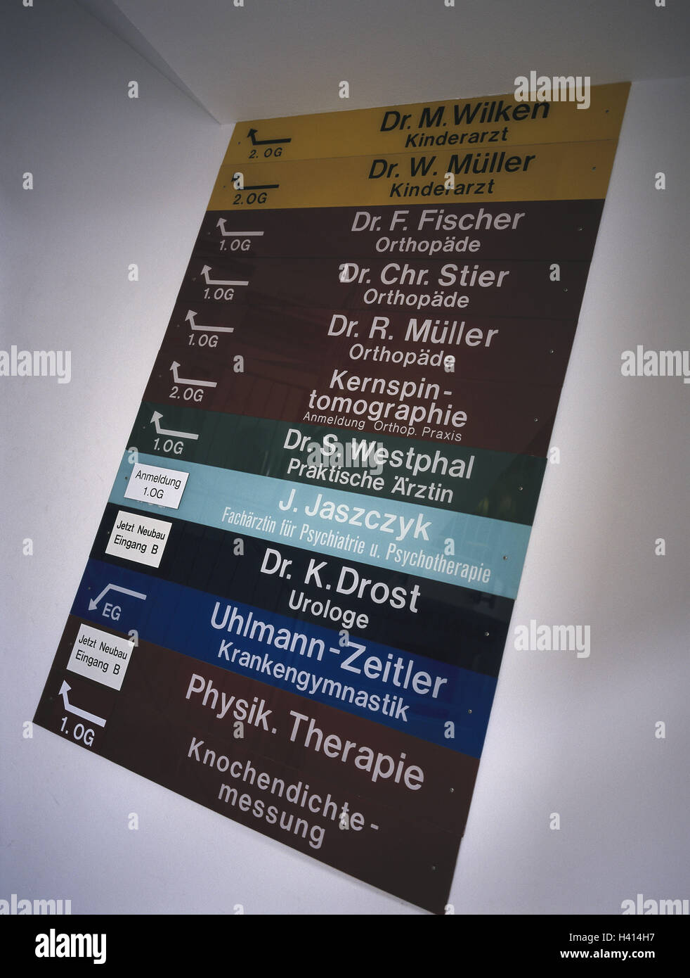 Doctor's house, sign, medical practises, display, information ...