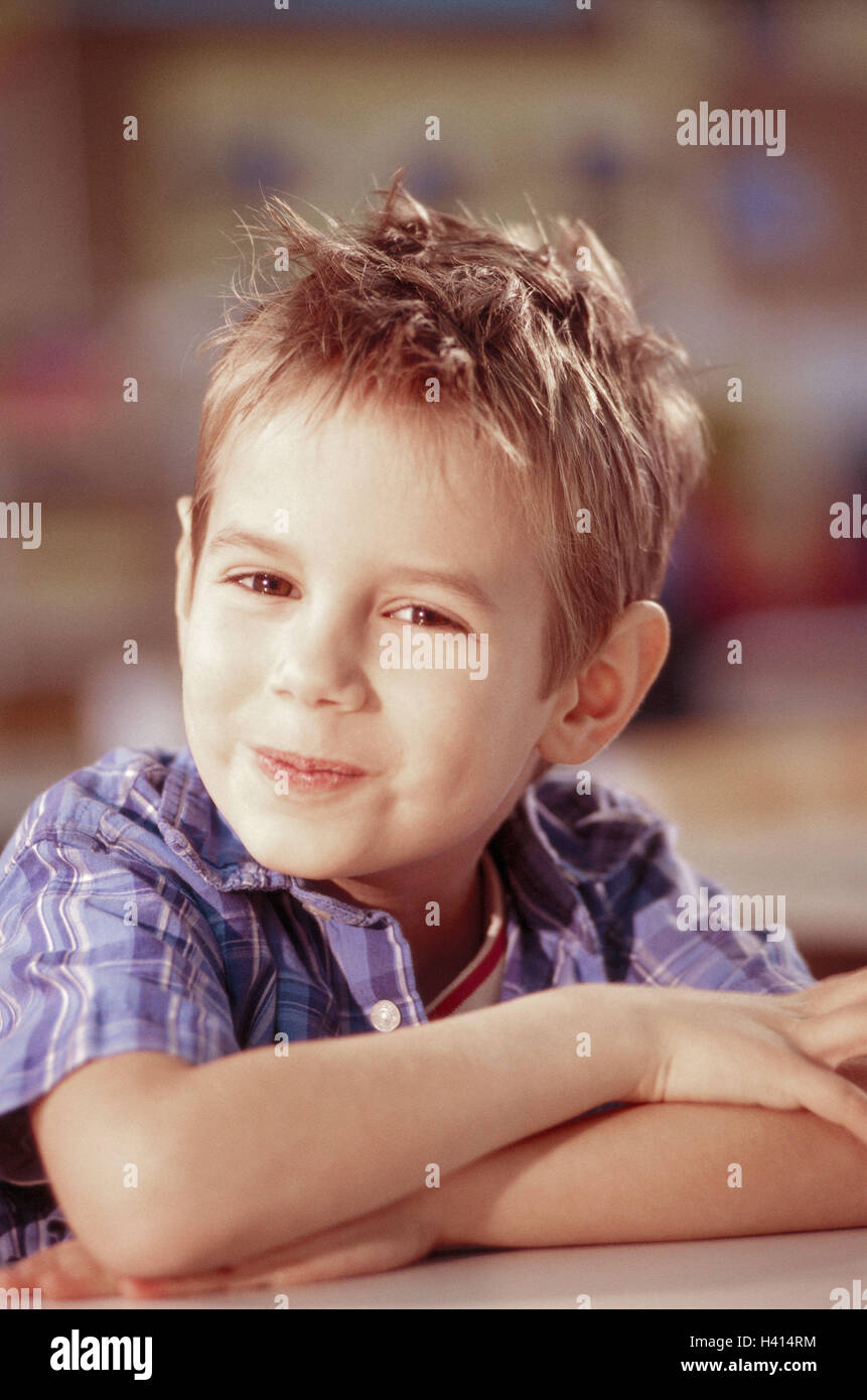Classrooms, boy, smile, portrait, school, lessons, school lessons ...