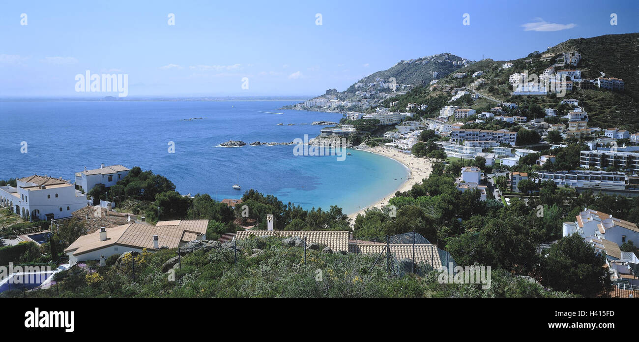 Spain, Costa Brava, Rose, local view, coast, overview, the ...