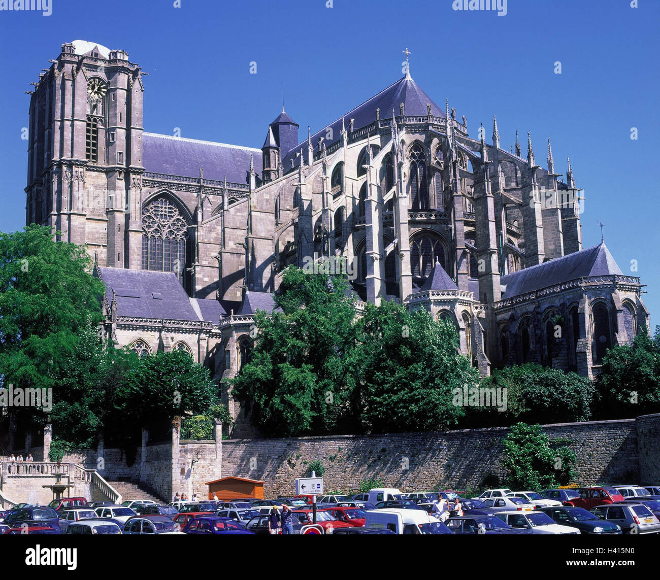 France, Brittany, Le Mans, cathedral Saint Julien, 11. - 12. Cent ...