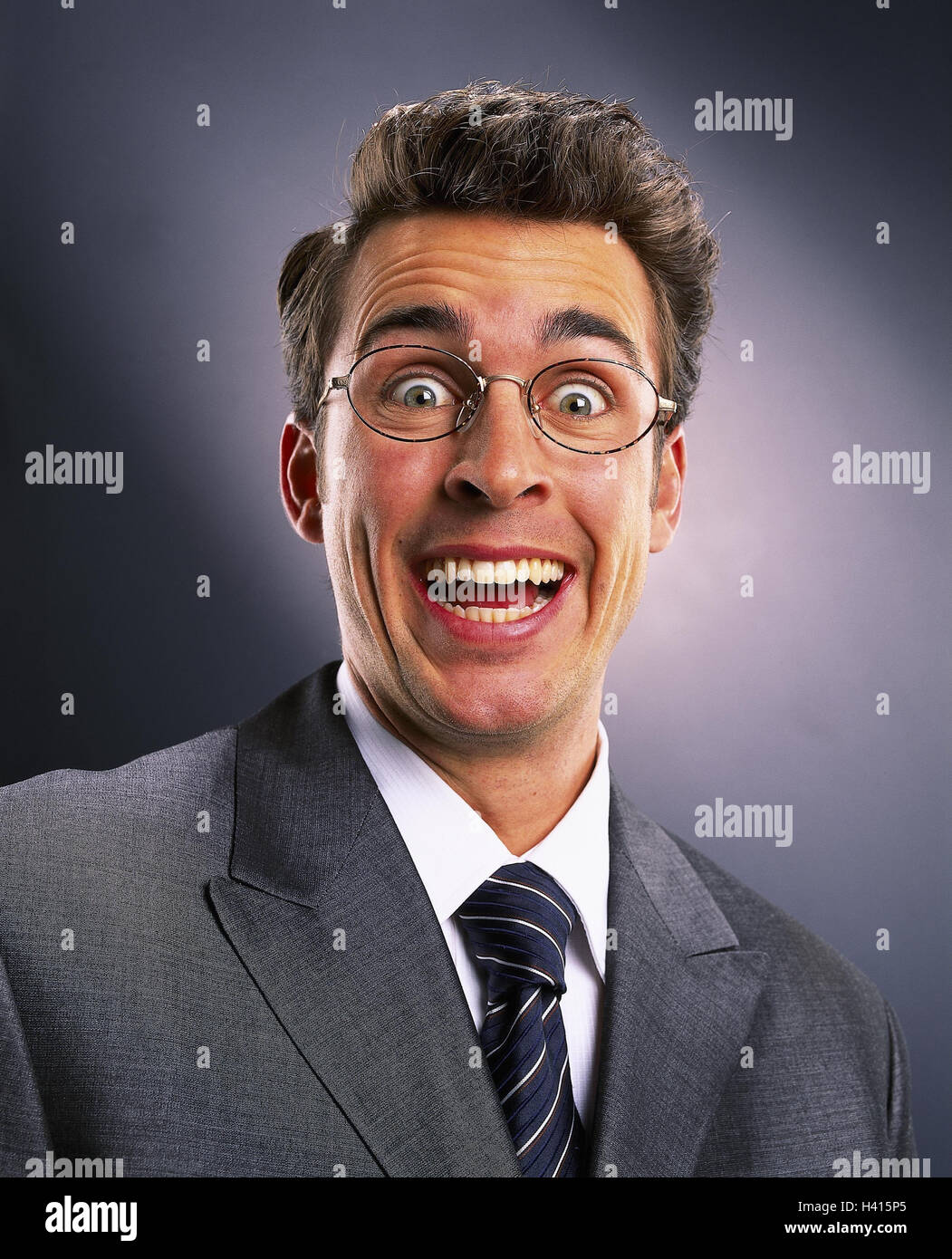 Man, young, glasses, suit, laugh, pleases, portrait, Men, businessman ...