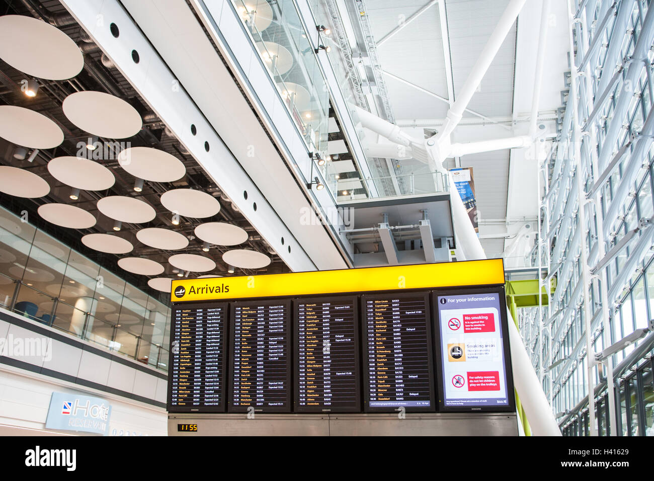 Terminal 5,five, at Heathrow Airport,London,England Stock Photo - Alamy
