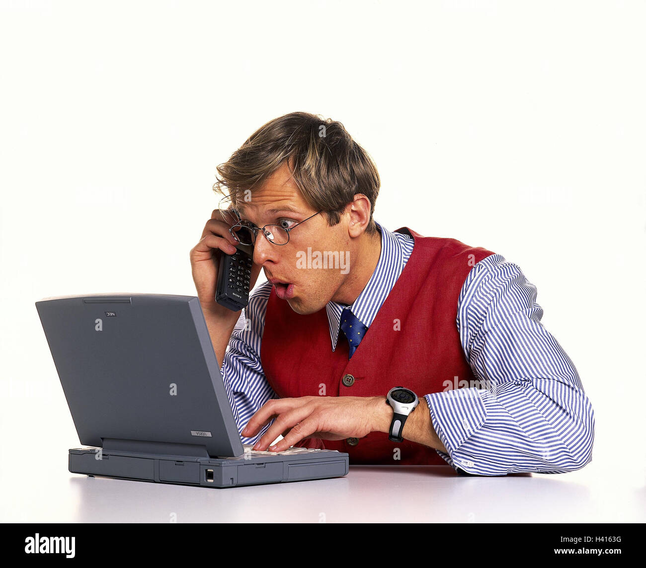 Surprised men hi-res stock photography and images - Alamy