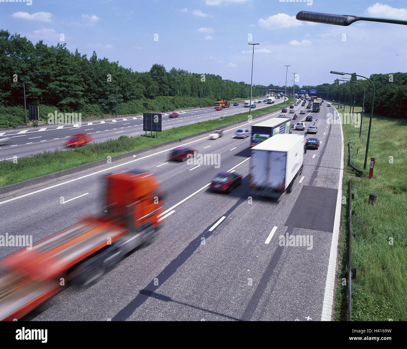 Belgium, Antwerp, highway, traffic, Europe, Benelux, street scene ...