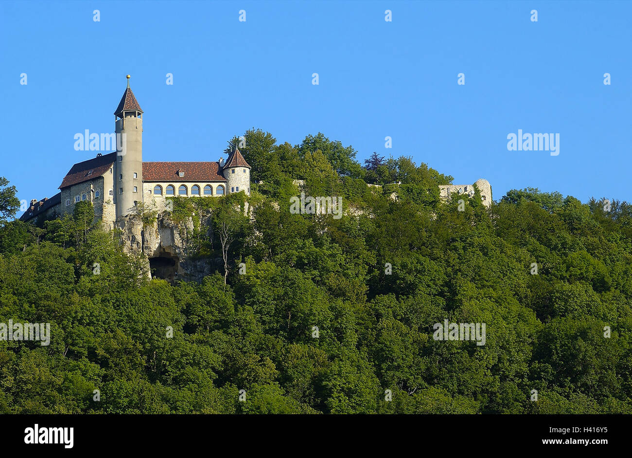 Germany, Baden-Wurttemberg, Swabian nightmare, castle Teck, Europe ...