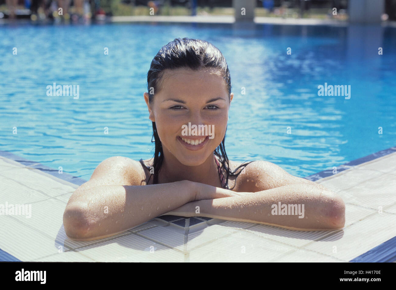 Bathe Portrait Swimming Pool High Resolution Stock Photography and ...