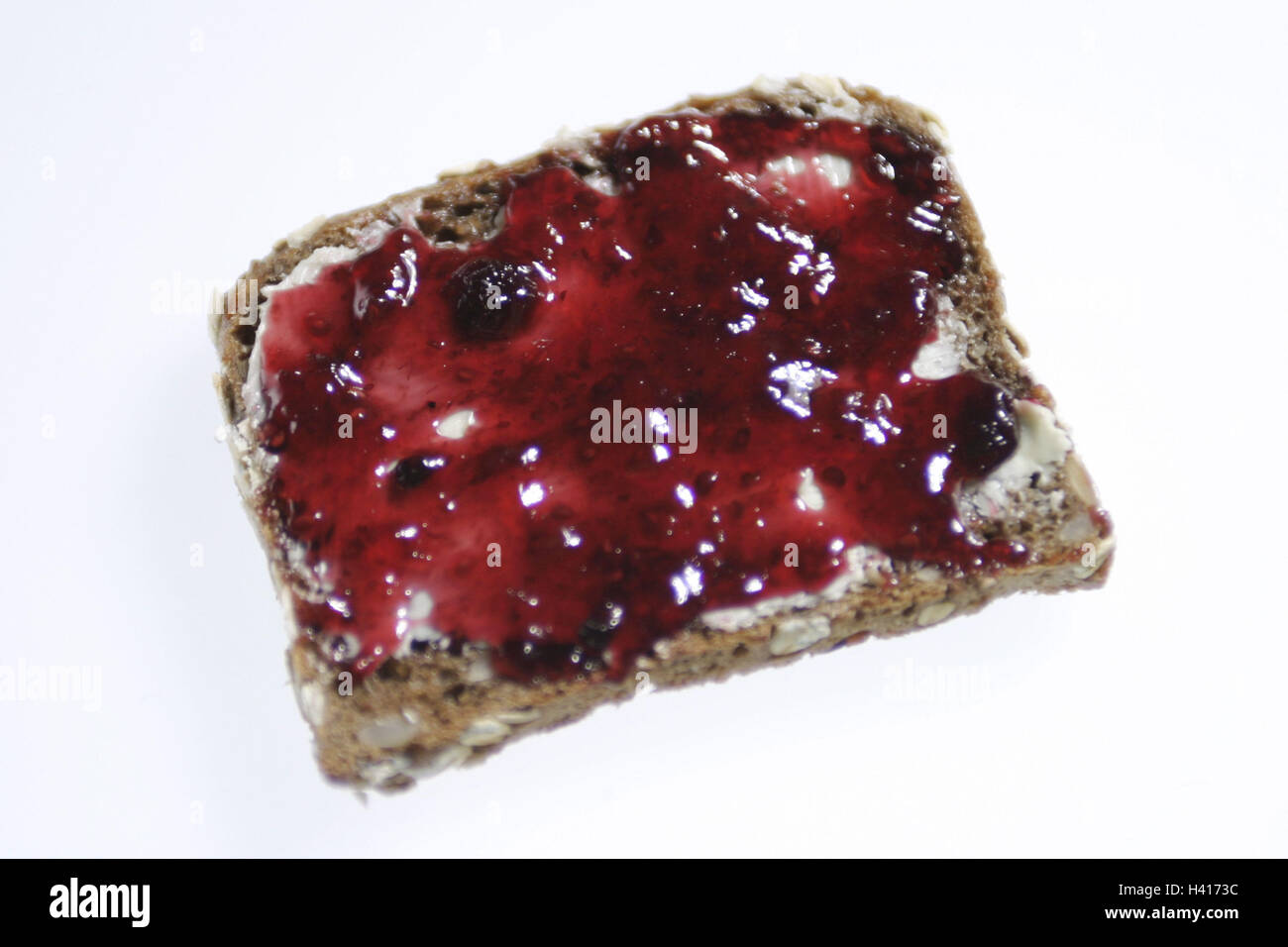 Jam sandwich wholemeal bread, bread, slice bread, spread, jam, jam, red ...