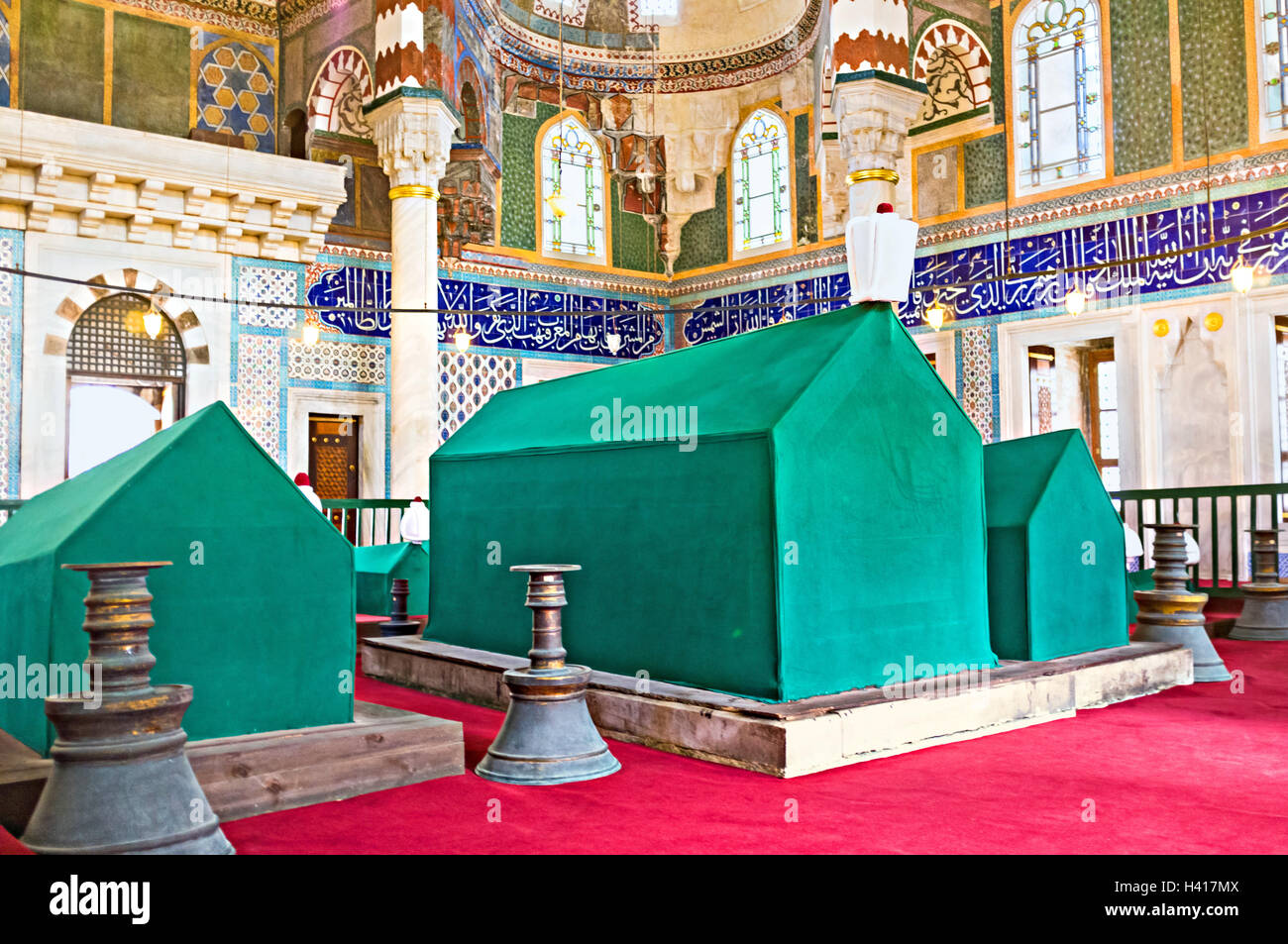 The Tomb of Sultan Selim II with the richly decorated walls Stock Photo ...