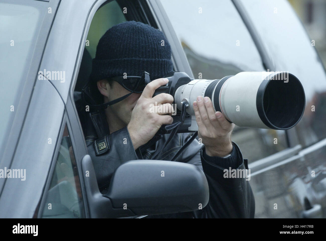 Car windows, detective, camera, take of a photo car, passenger car ...