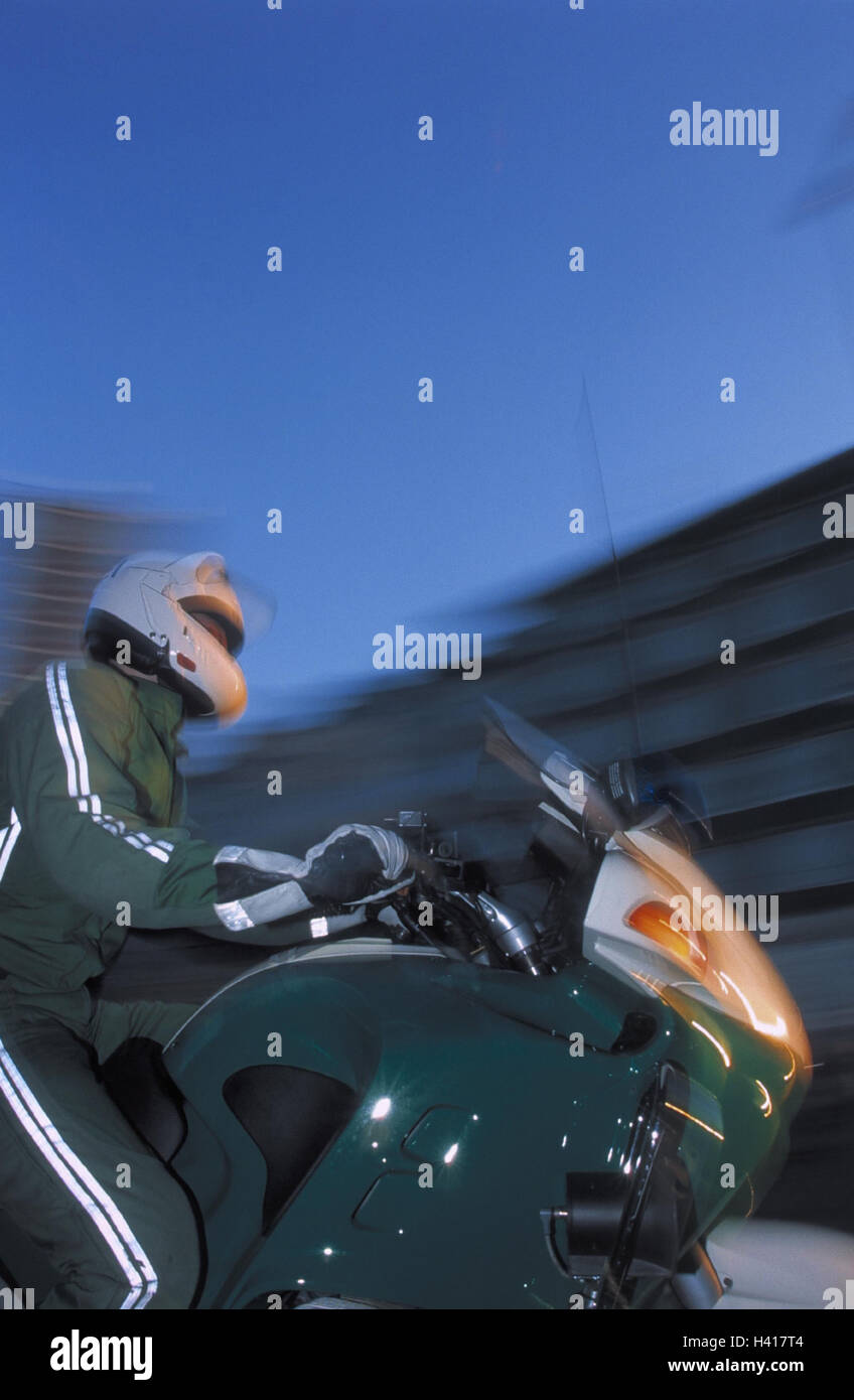Biker or motorcycle policeman hi-res stock photography and images - Alamy