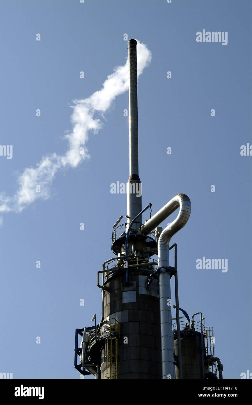 Refinery plant, detail, petroleum refinery, refinery, industrial plant ...