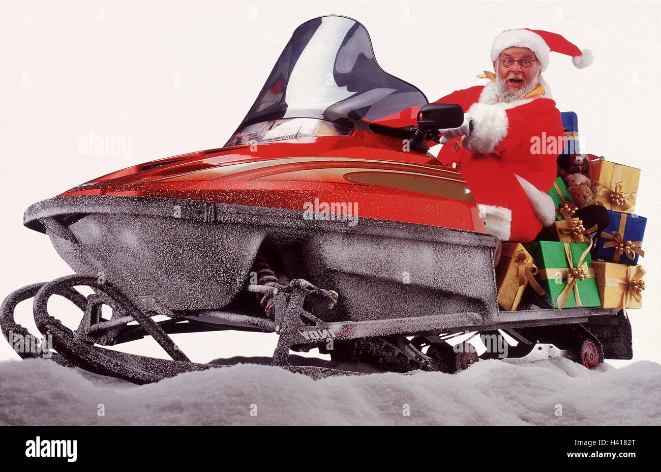 Santa Claus, engine slide, presents studio, Christmas, Christmas ...