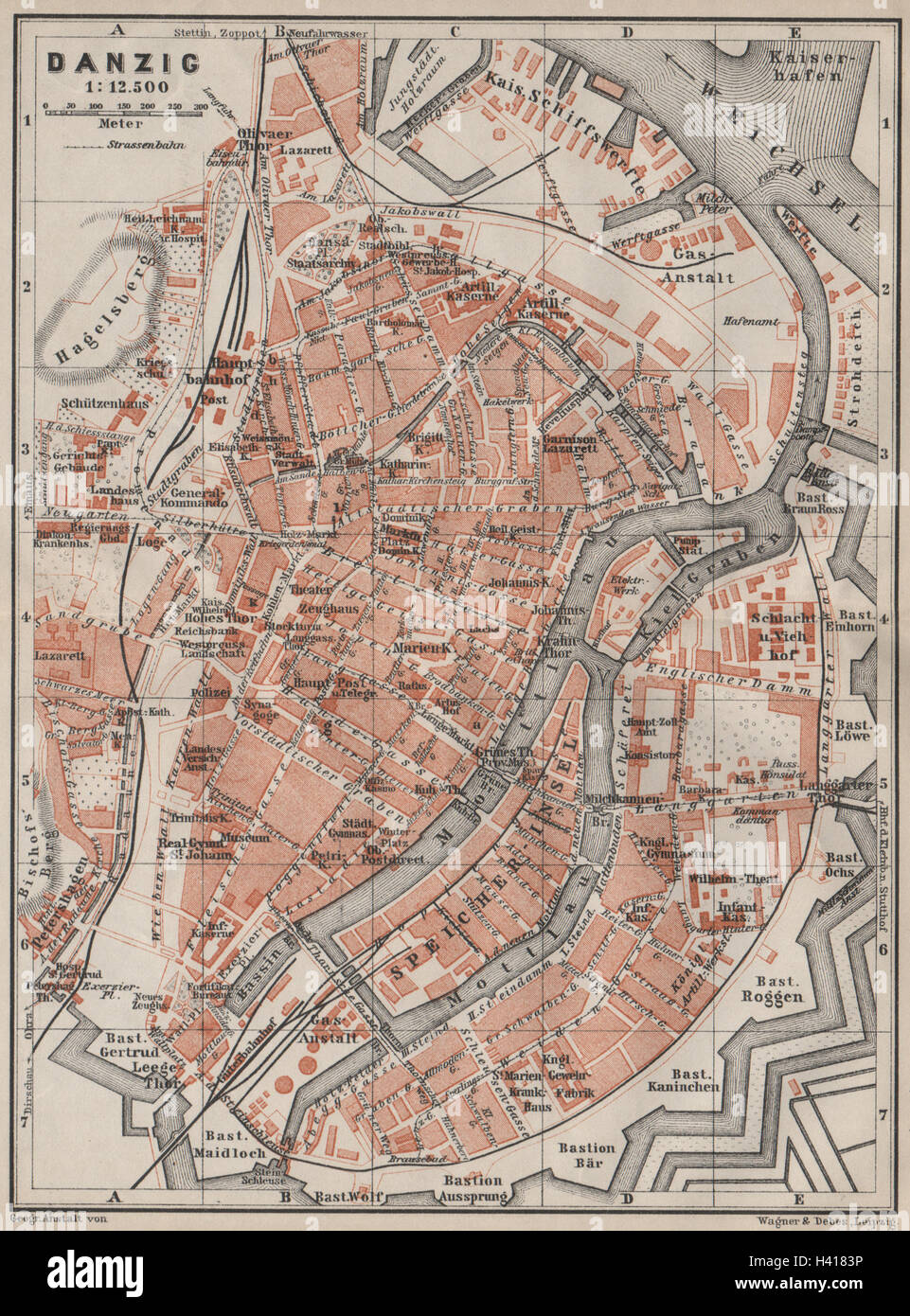 Old danzig map hi-res stock photography and images - Alamy