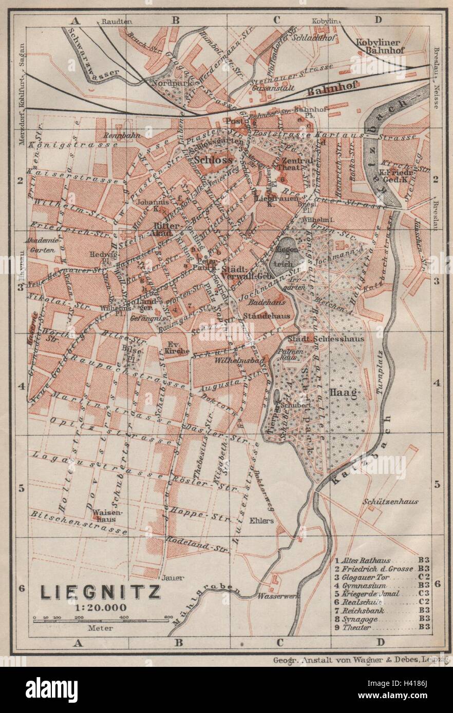 Liegnitz map hi-res stock photography and images - Alamy