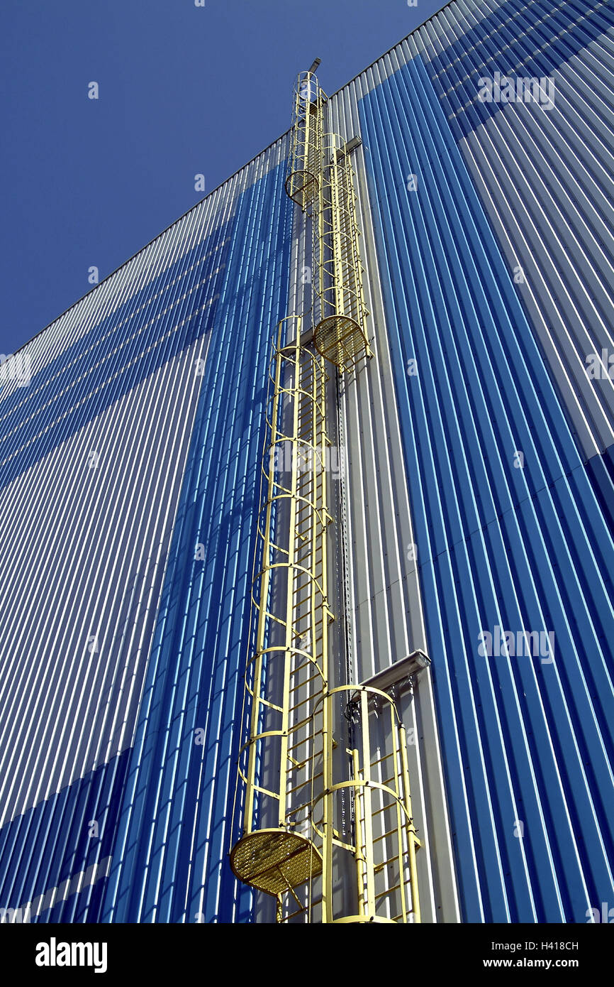 Factory building, facade, detail, fire escape, factory, hall, automatic ...