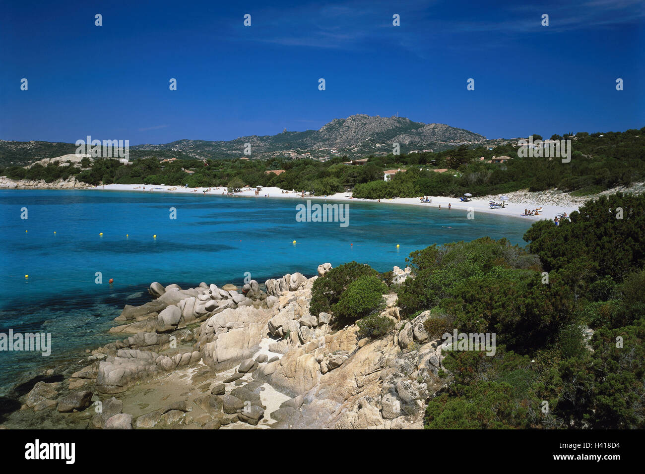 Italy, Sardinia, province Sassari, Costa Smeralda, Spiaggia della ...