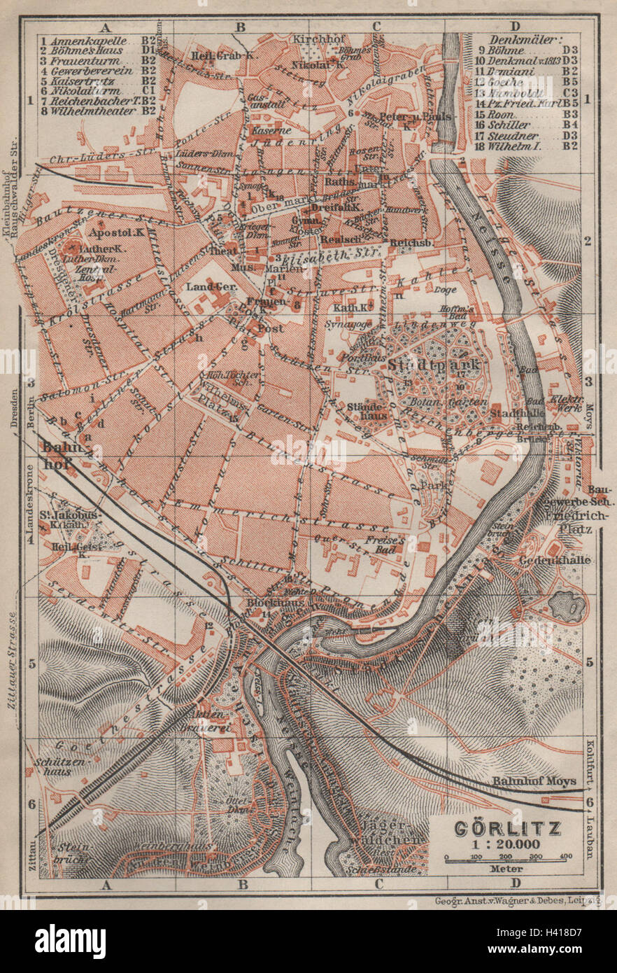 Map of gorlitz hi-res stock photography and images - Alamy