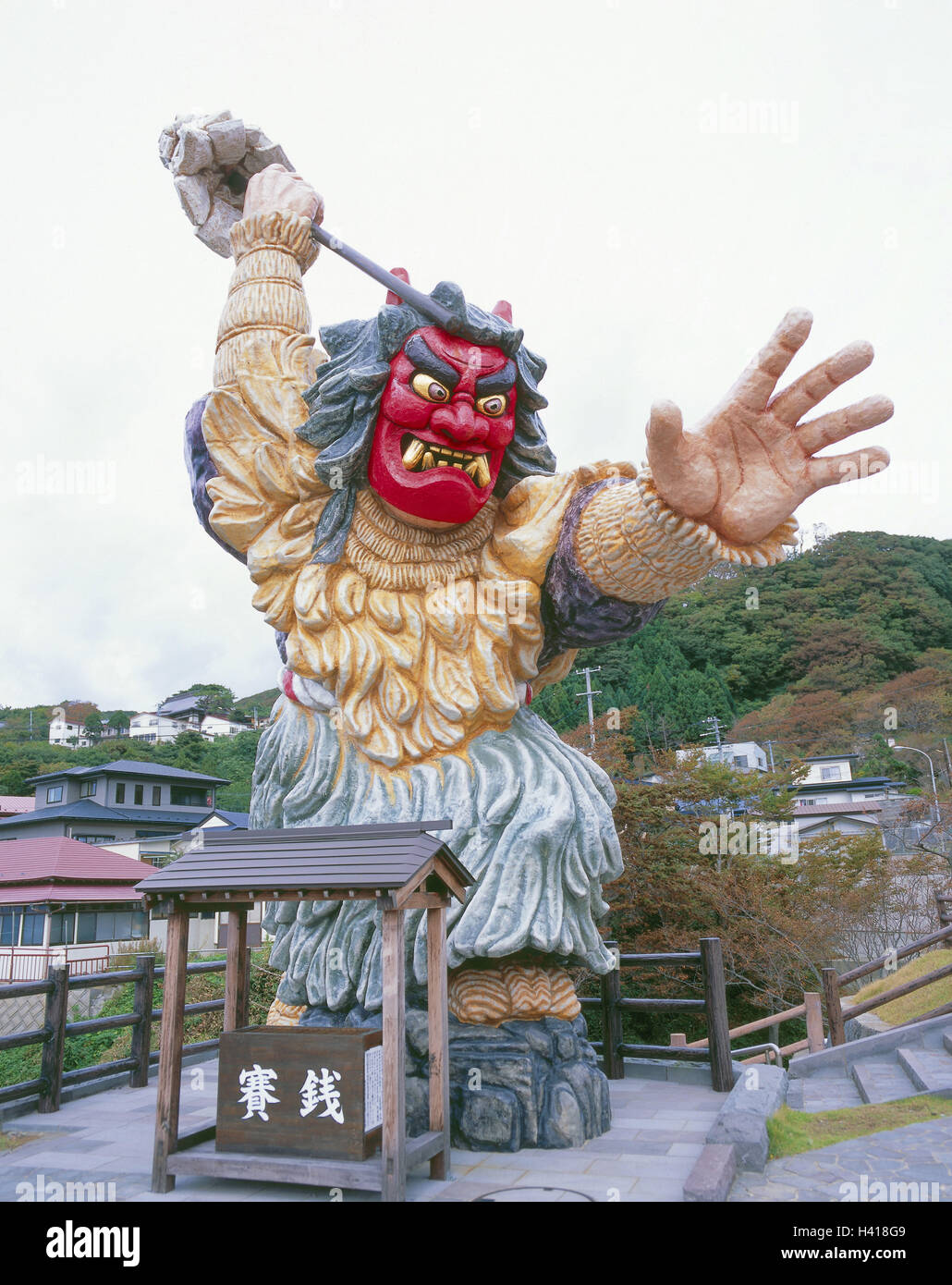 Japan, Honshu, Oga peninsula, sculpture, daemon "Namahage", Asia ...