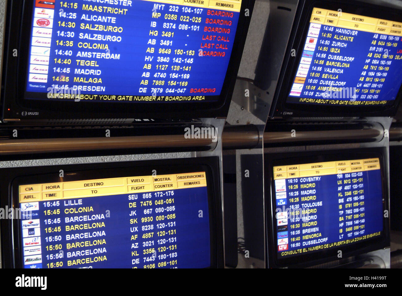 Airport, terminal, to indicating monitor, detail, airfield, terminal ...