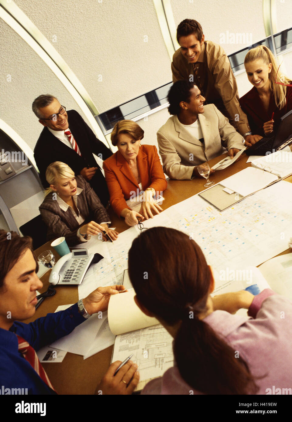 Office, business people, discussion, plans, business, conference room ...