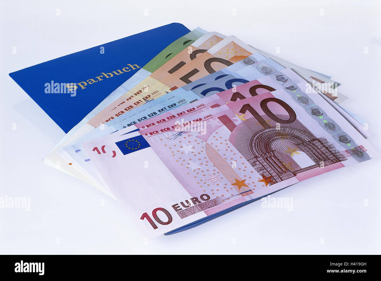 Bankbook, bank notes, euro, Still life, banknotes, money, cash ...
