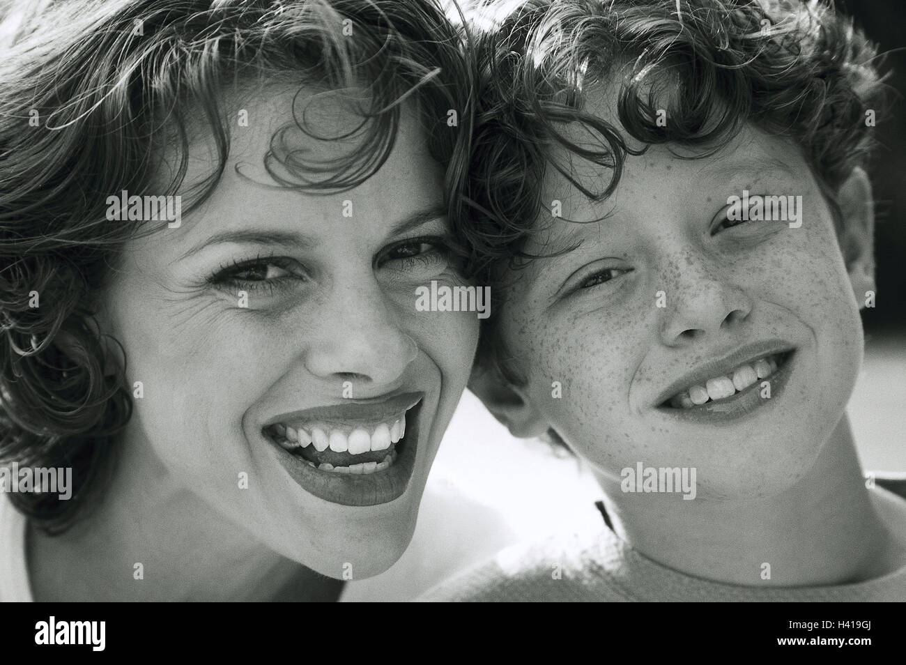 Nut, child, freckles, portrait, b/w, woman, young, boy, son, joy, happy ...