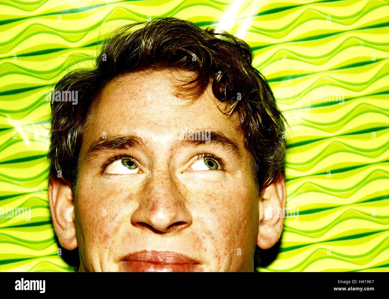 Man, look, detail, to high-level views, smile, wallpaper, retro look ...