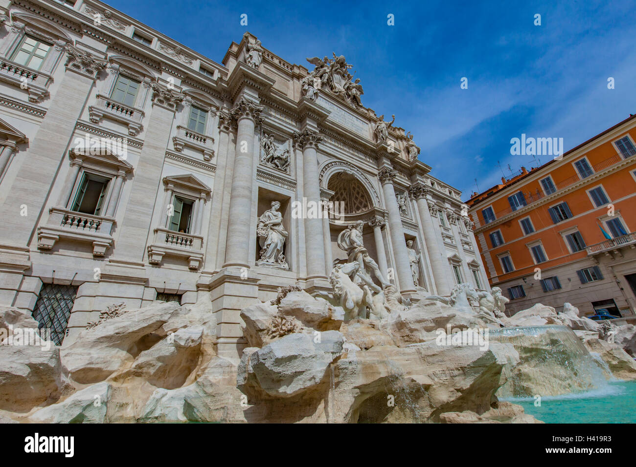 Trevi Fountain is a fountain in the Trevi district in Rome, Italy ...