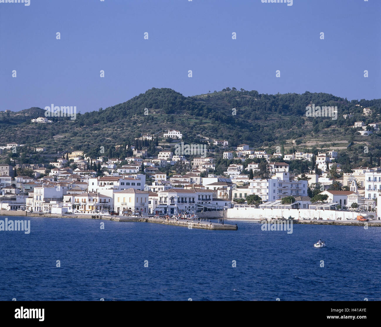 Greece, island Spetsä, local view, sea, outside, Spetsai, place, view ...