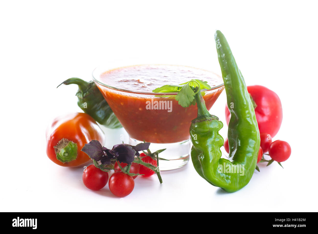 Adjika sauces from fresh vegetables Stock Photo - Alamy