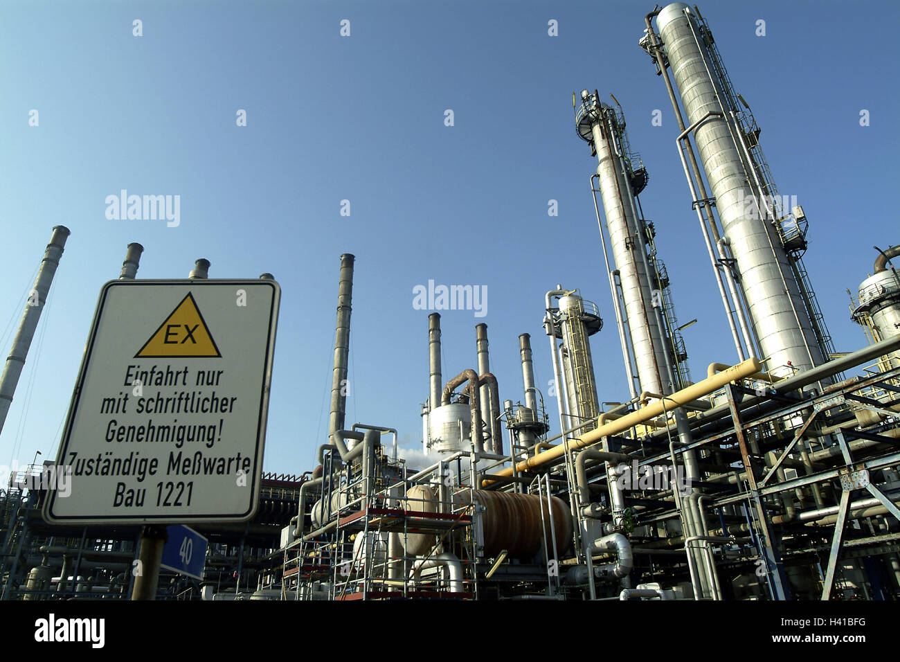 Sign oil refinery hi-res stock photography and images - Alamy