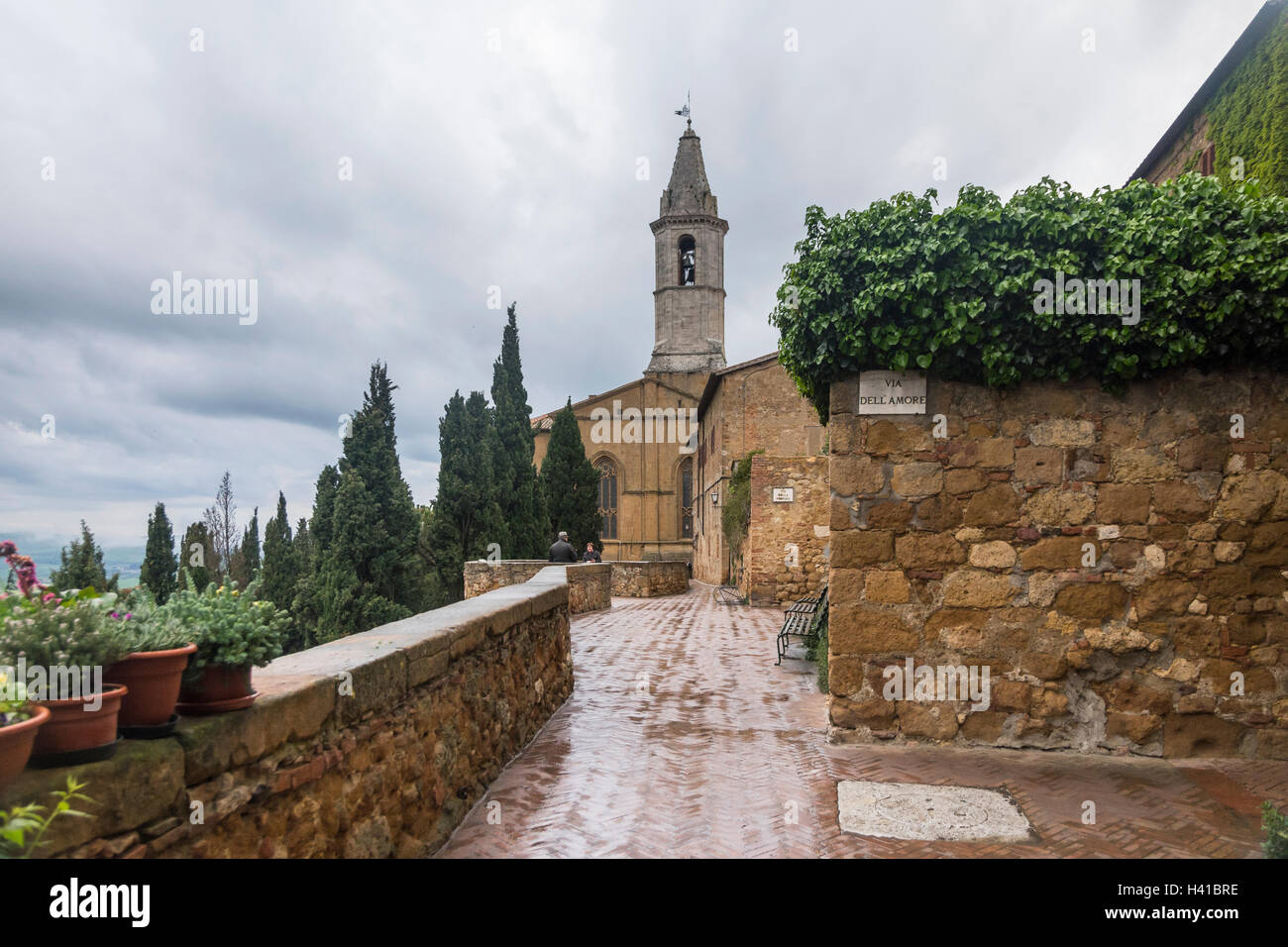 Church pienza tuscany italy hi-res stock photography and images - Alamy