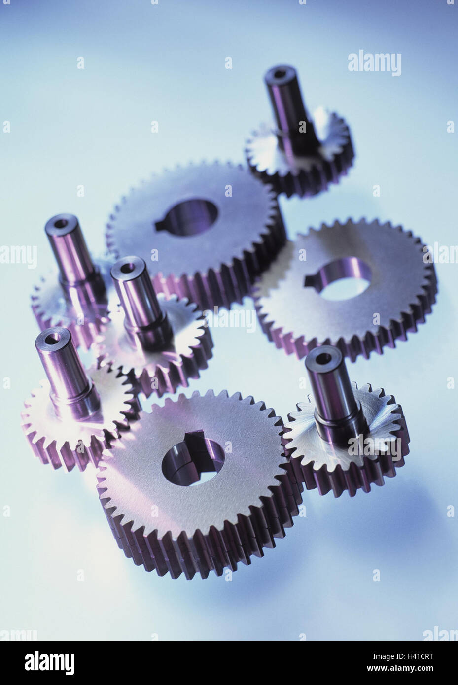 Gearwheels, size difference machine parts, mechanism, technology ...