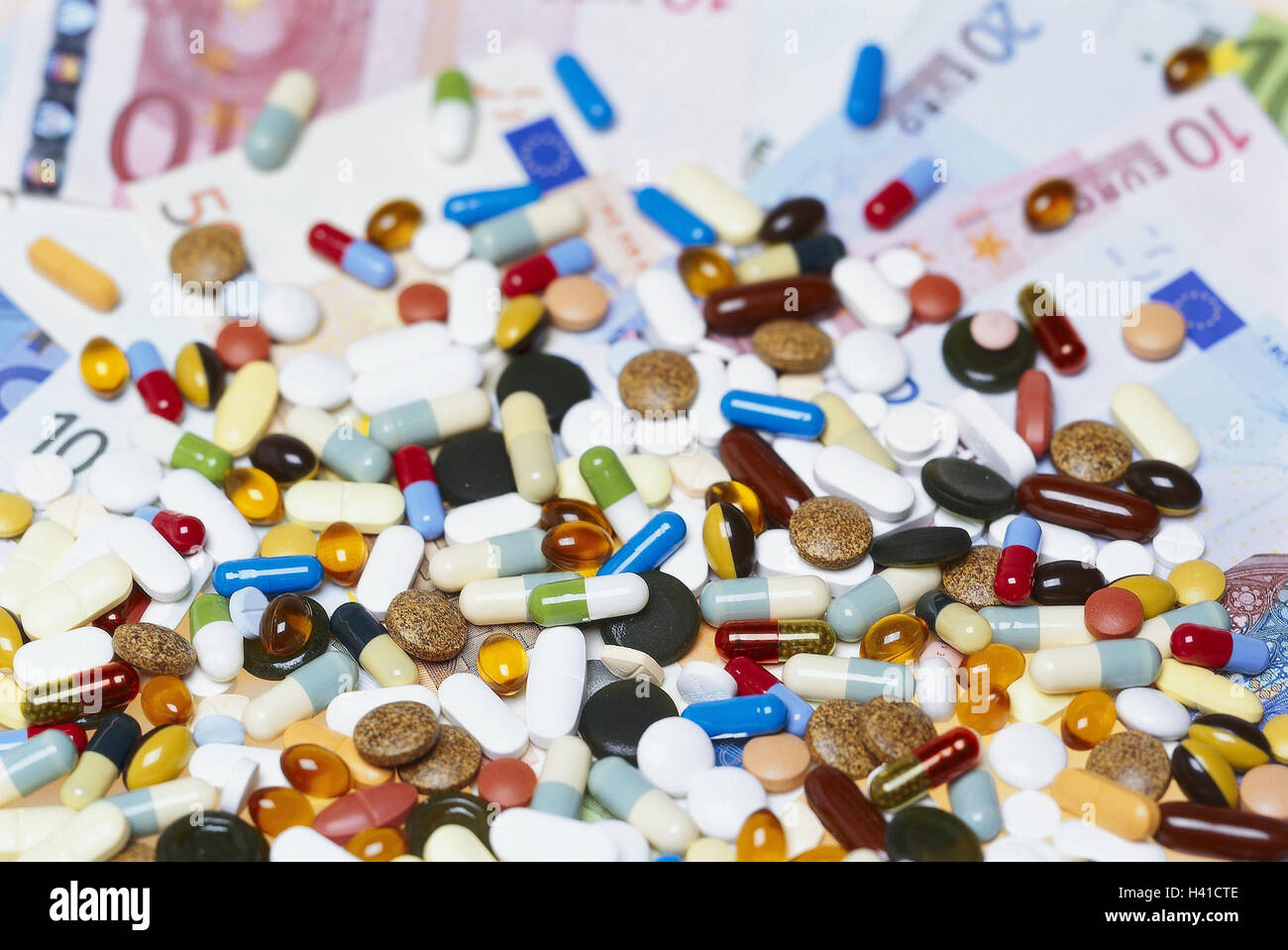 Bank notes, euro, tablets, variety, Still life, product photography ...